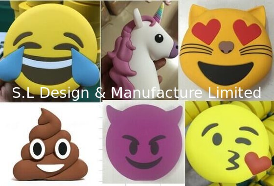 2016 newest wholesale 2600mah PVC emoji unicorn ghost power bank mobile phone charger supplier