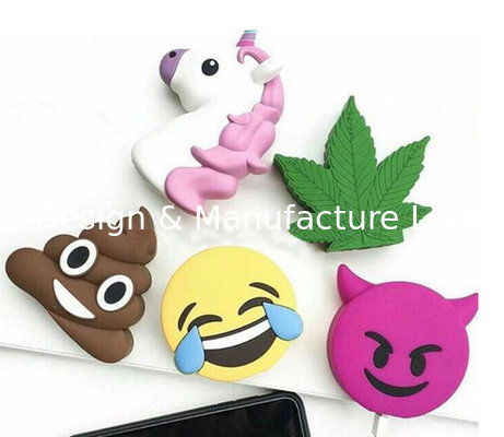 2016 newest wholesale 2600mah PVC emoji unicorn ghost power bank mobile phone charger supplier