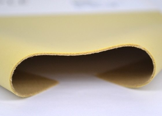 1.1mm Woven Backing PU Synthetic Leather , Waterborne Leather Fabric For Handbags