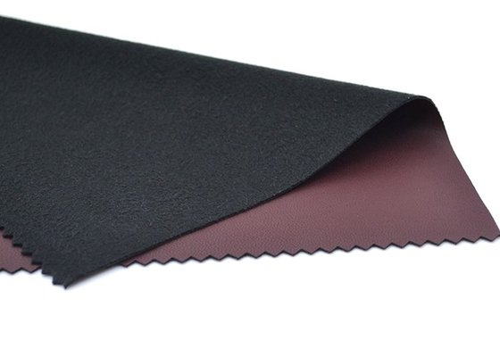 No Toxicity Garment Leather Fabric , Colored Leather Fabric Wear Resistant