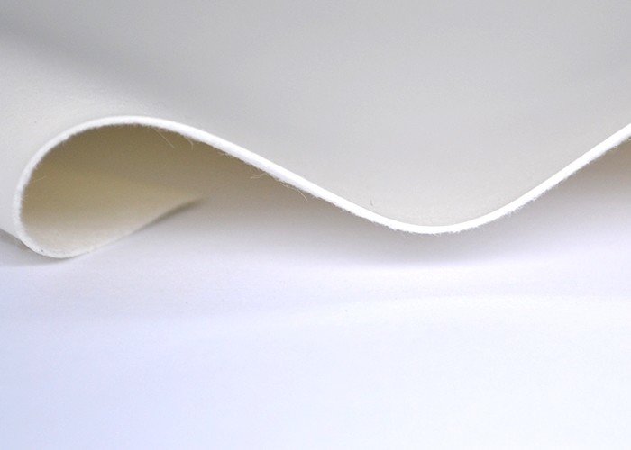 White Color PU Artificial Leather Material No Toxicity Breathable Abrasion Resistant