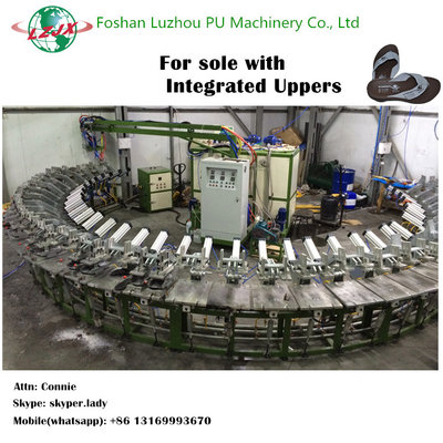 semi-automatic sole with integrated upper foam soles PU sole making machine