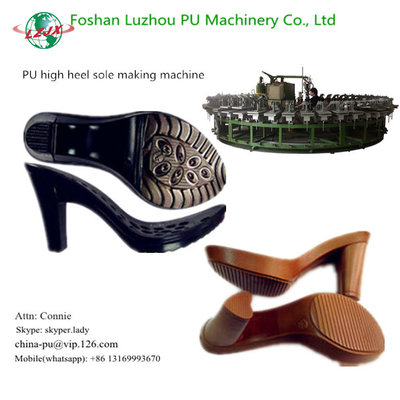 semi-automatic sole with integrated upper foam soles PU sole making machine