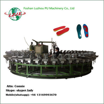 China Machinery Manufacturer Insole and Outsole Foam Rotary PU Shoe Machinery