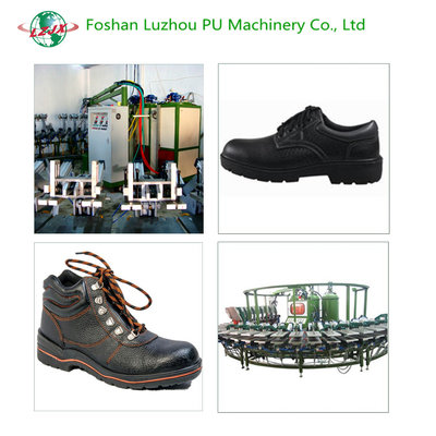 semi-automatic sole with integrated upper foam soles PU sole making machine