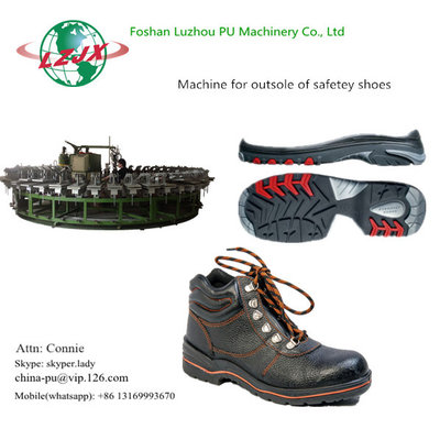 Two Color PU Injection Molding Machinery Making Sandals Machine