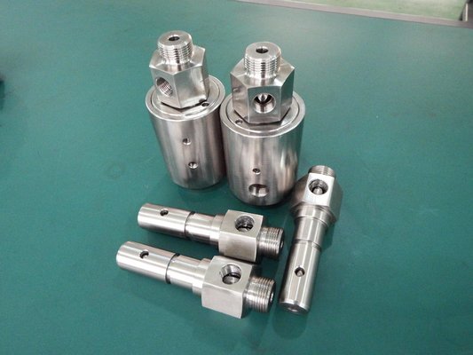 Forged Steel Threaded Pipe Hydraulic Rotary Joint High Precision With Two Passage