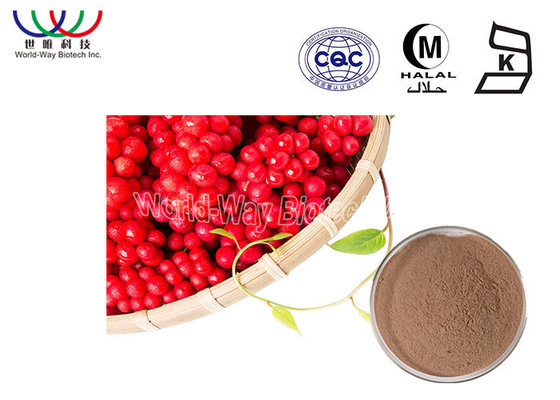 2% Schisandrins Schizandra Berry Powder , Schizandra Chinensis Fruit Extract