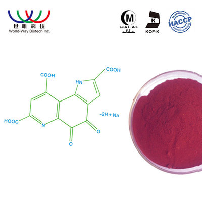 Dark Red Pyrroloquinoline Quinone Bulk Powder Medical Grade Anti Oxidant