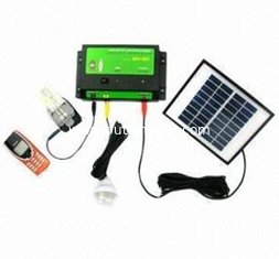 China portable solar system with LED light and phone charger supplier