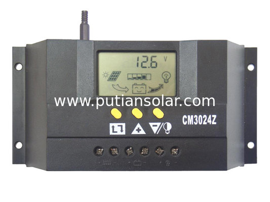 30A CM3024Z PWM Solar Charge Controller Regulators LCD Display supplier