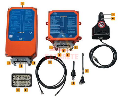 Concrete Pump Parts HBC Radiomatic 727 735 Remote Controller for Putzmeister Truck Mounted Concrete Pump