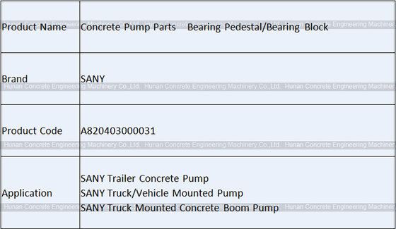 Concrete Pump Parts SANY Bearing Flange Bearing Housing A820403000031