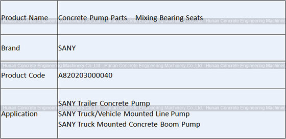 Concrete Pump Spare Parts SANY Mixing Bearing Flange Bearing Housing A820203000040