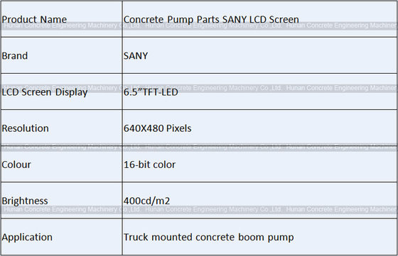 Concrete Pump Parts SANY LCD Screen