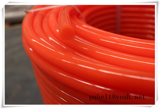 China Polyurethane Round Belts PU Smooth Round Belt PU Round Belt  orange color supplier