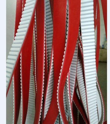 China AT10+3mm red rubber Mechanical transmission timing belt supplier