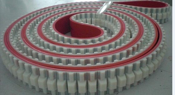 China TK10-K13+3mm red rubber  industrial timing belt manufacturers in china for Ceramic industry supplier