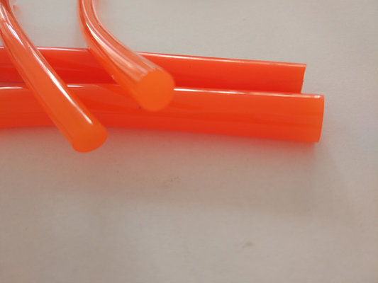 China Orange Color Polyurethane Round Belt / Cord With High Impact Resistance supplier