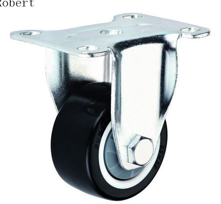 China Durable Trolley Polyurethane Roller Wheels , Spring Loaded Casters For Machines supplier