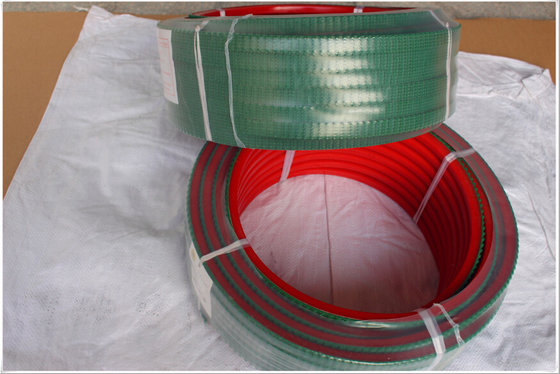 Green color  PVC Super Grip Belt Red PU V Belts Hardness 90A supplier