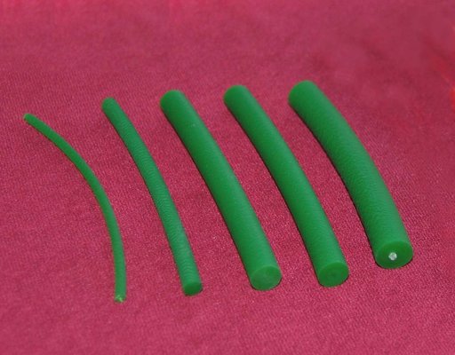 Polyurethane Round Belting Green Textured Round Belting supplier