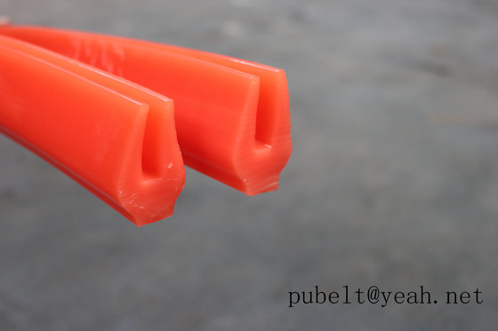 Extrusions U Shaped Capping PU Extruded belt PU extrusion capping u channel U Profile Belt supplier