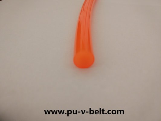 Polyurethane Cord PU Round Belt With Green Color Low Compression Set For Floor / Roof Tiles Conveying supplier