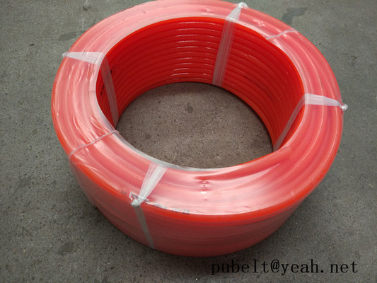 Polyurethane drive belts Urethane Drive Belts With Orange Color Is Applied In Paper Processing supplier