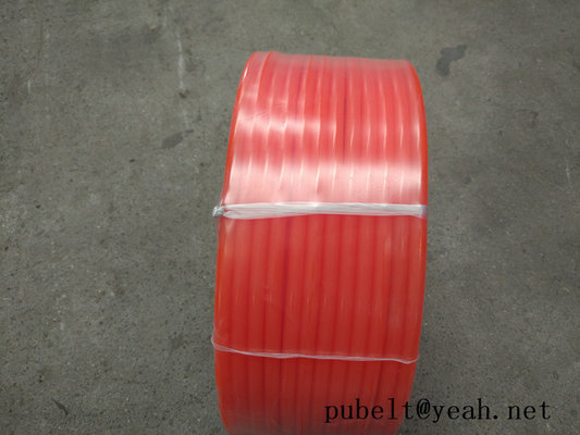 Round rubber belts Urethane Drive Belts With Orange Color Is Applied In Paper Processing supplier
