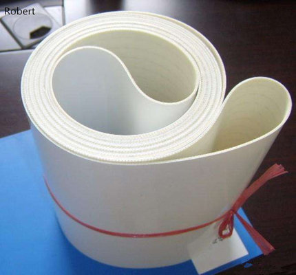 White Color Vertical Industrial Conveyor Drive Belts Polyurethane Material supplier