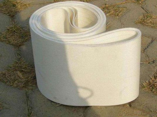 Food Grade Endless Material Handling Conveyor Belt PVC / Polyurethane White Color supplier