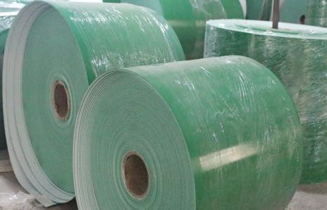 Portable Flat Transmission PVC Conveyor Belt For Packaging / Printing Machine supplier