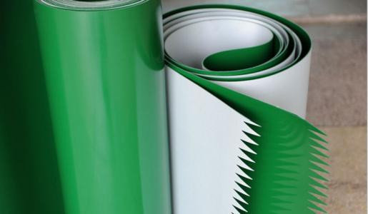 Portable Flat Transmission PVC Conveyor Belt For Packaging / Printing Machine supplier