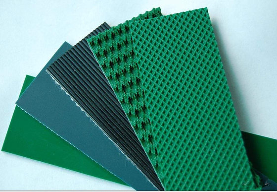 Custom Diamond Pattern PVC Mining Conveyor Belts For Bulk Materials Transportation supplier