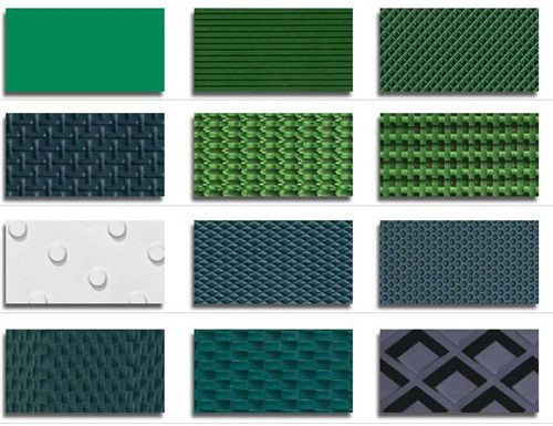 Heavy Duty Industrial PVC Conveyor Belt Round Dot / Rough Top Surface supplier