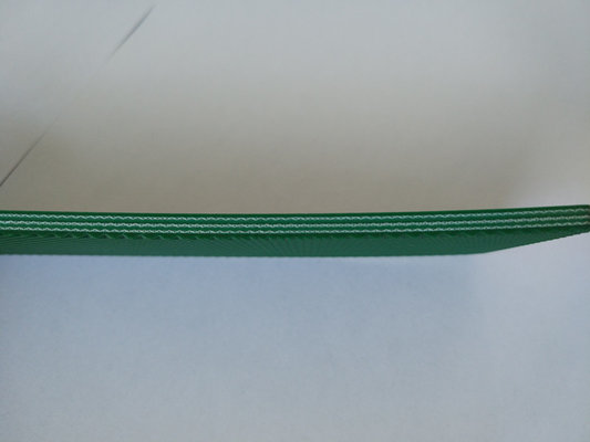Green Color Pvc Material Industrial Conveyor Belts With Diamond Pattern supplier
