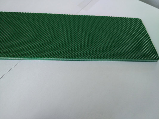 Green Color Pvc Material Industrial Conveyor Belts With Diamond Pattern supplier