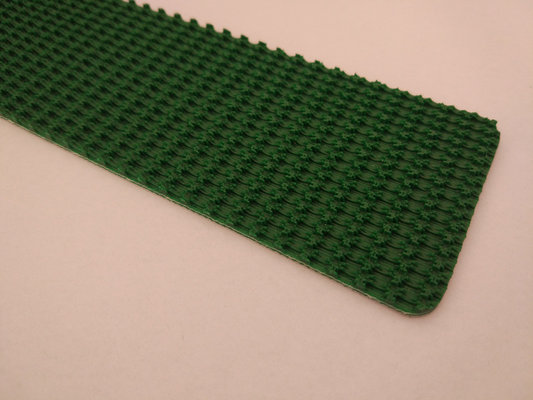 Green Color Rough Top PVC Conveyor Belt Replacement High Performance Wear Resistant supplier