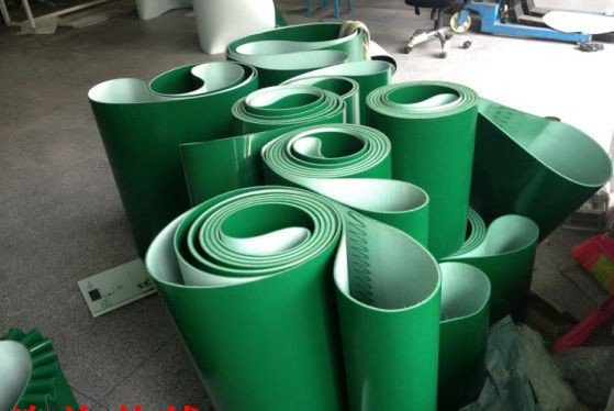 Smooth Surface Green PVC Conveyor Belt Replacement Conveyor Belts Thickness 1mm ~ 7mm supplier