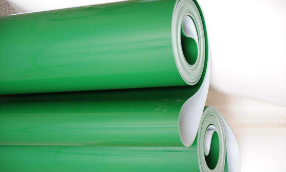 Smooth Surface Green PVC Conveyor Belt Replacement Conveyor Belts Thickness 1mm ~ 7mm supplier