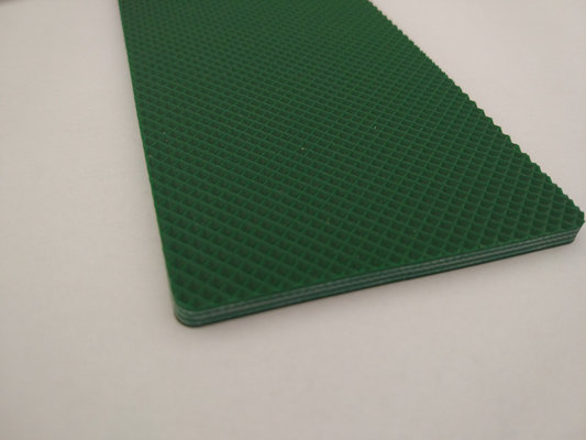 Green Color Both Pattern Industrial Conveyor Belts Was used For Conveyor Power supplier