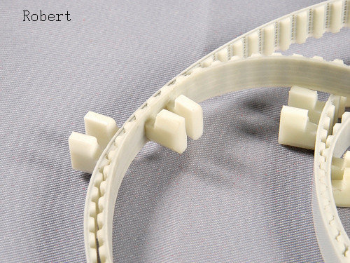 Tobacco Industry Polyurethane Timing Belts With Conveyor Belt Baffle Guide supplier