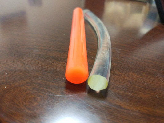 Green / Orange Color Polyurethane Round Drive Belt Rough / Smooth Surface supplier