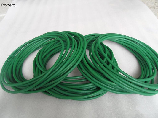 Green Color Endless Polyurethane Round Timing Belts , O Ring Drive Belts supplier