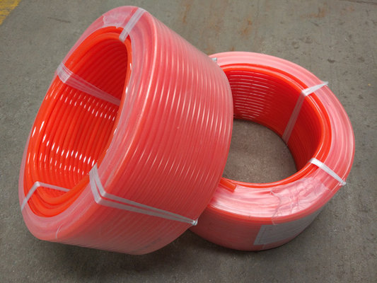Orange Color Polyurethane Round Belt For Ceramic Machines High Impact Resistance supplier