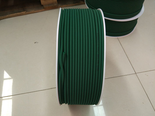 Green Polyurethane Round Belt Low Compression Set For Floor / Roof Tiles Conveying supplier