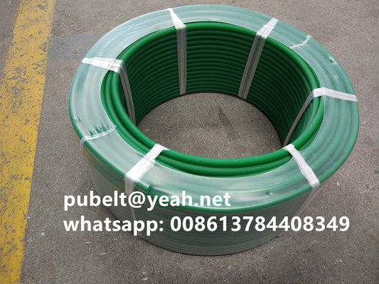 85A Green Color Polyurethane Round Belt With High Tensile Tear Strength supplier