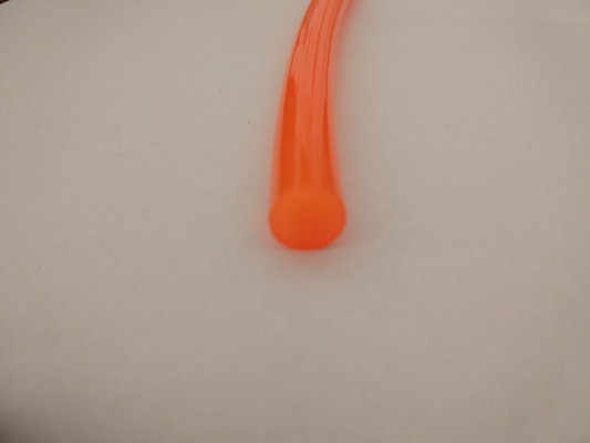 Industrial PU cord Polyurethane Round Belt Rough Smooth Orange color supplier