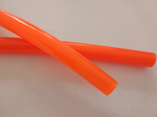 Industrial PU cord Polyurethane Round Belt Rough Smooth Orange color supplier